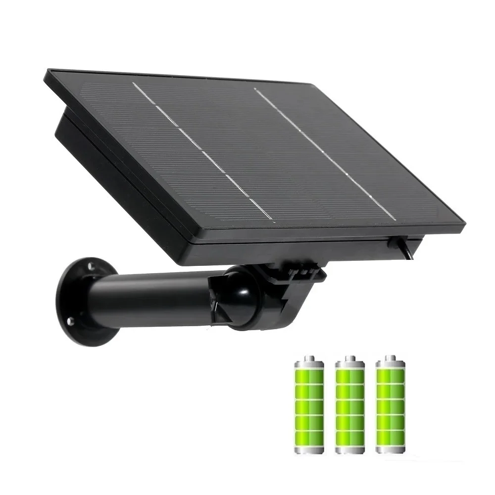 Outdoor 4W Solar Panel 5V Built-in 18650 Replaceable Battery Waterproof ...