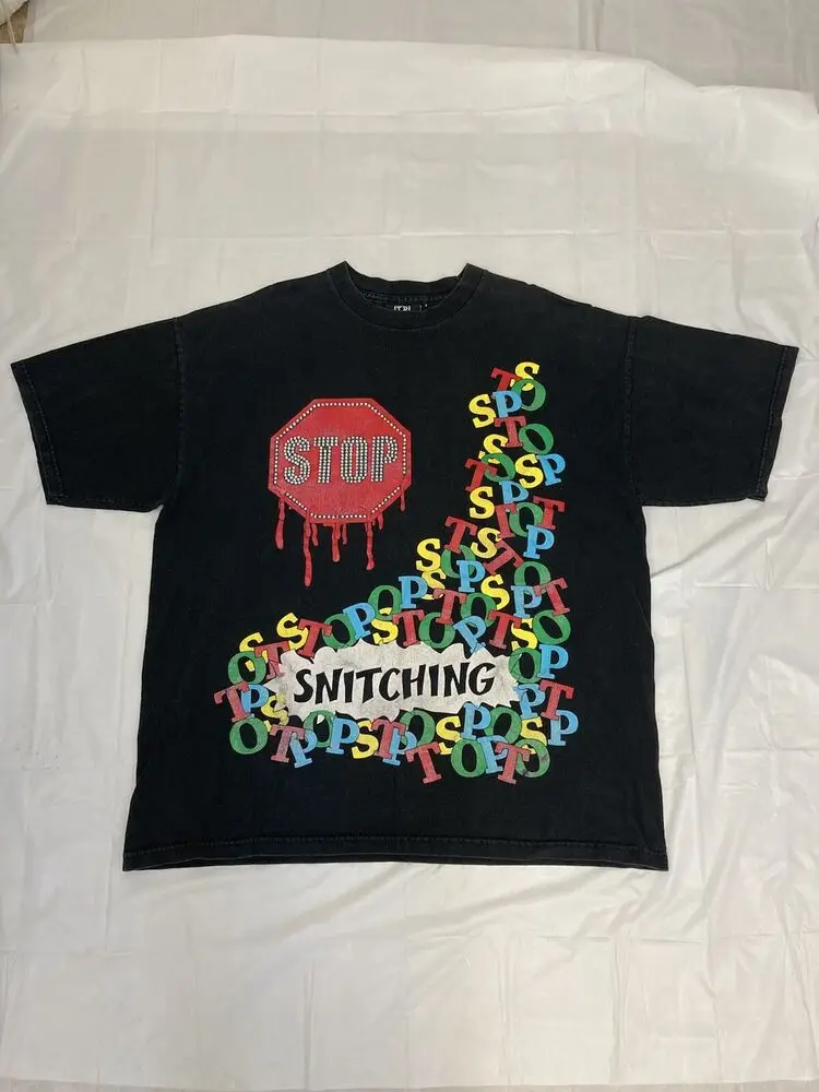 VTG-90-s-STOP-SNITCHING-STOP-SIGN-Rap-Hip-Hop-Graphic-T-Shirt-XXL-Made ...