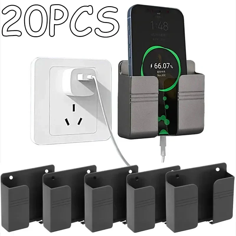 Multifunction-Smartphone-Holder-Wall-Mounted-Organizer-Storage-Box-Wall ...