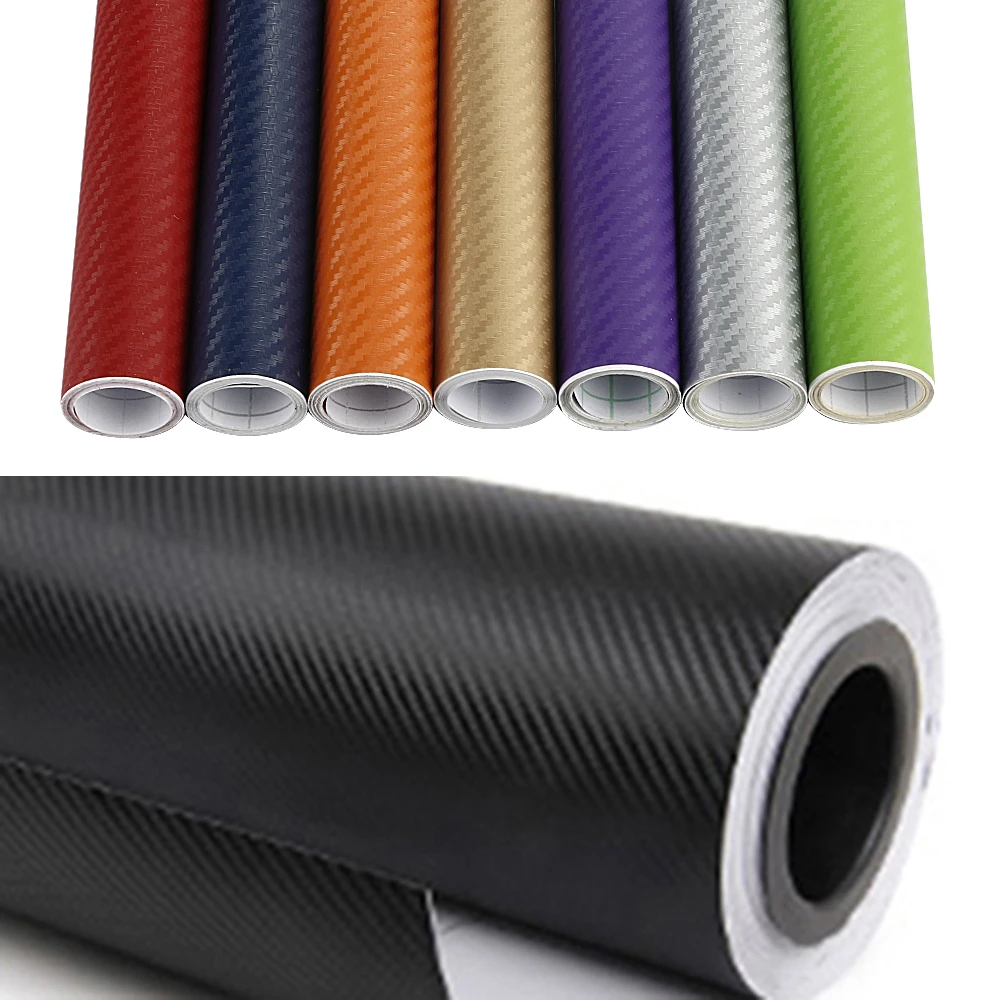 50cm Wide 3d Carbon Fiber Vinyl Film 3m Car Stickers Waterproof Diy ...