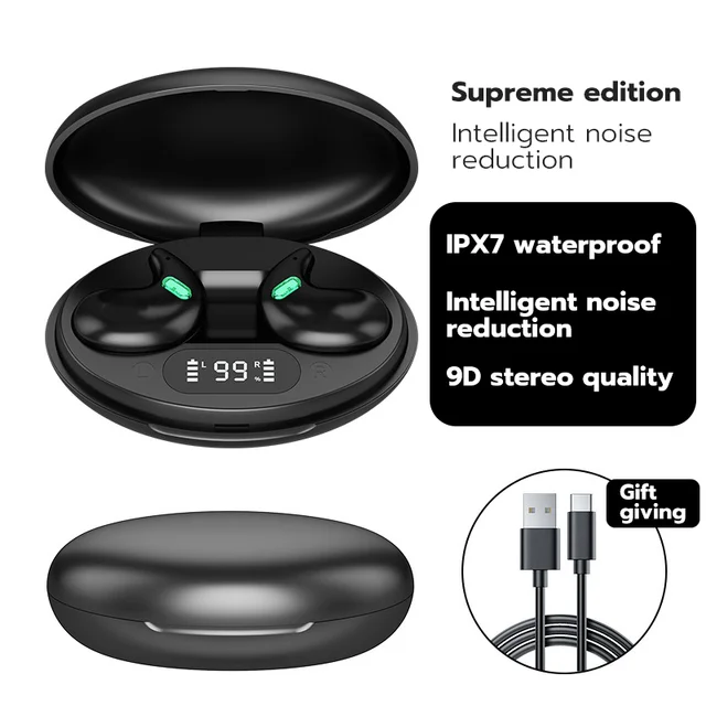 T16 Bluetooth Headset Digital Display Touch Wireless TWS5.0 Low Latency ...