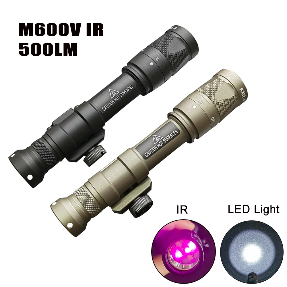 Hunting-Airsoft-Flashlight-M600V-IR-White-LED-Tactical-Light-IR-Output ...