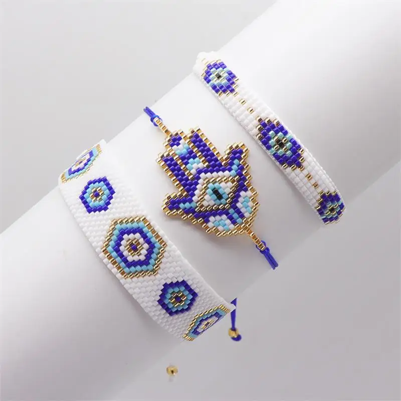 New-Women-Woven-Wrap-Bracelets-Miyuki-Multi-Color-Beads-Rope-Chain ...