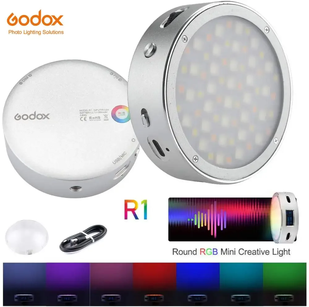 In-Stock-Godox-R1-RGB-Ring-Light-Mini-Creative-Light-Built-in-Magent ...