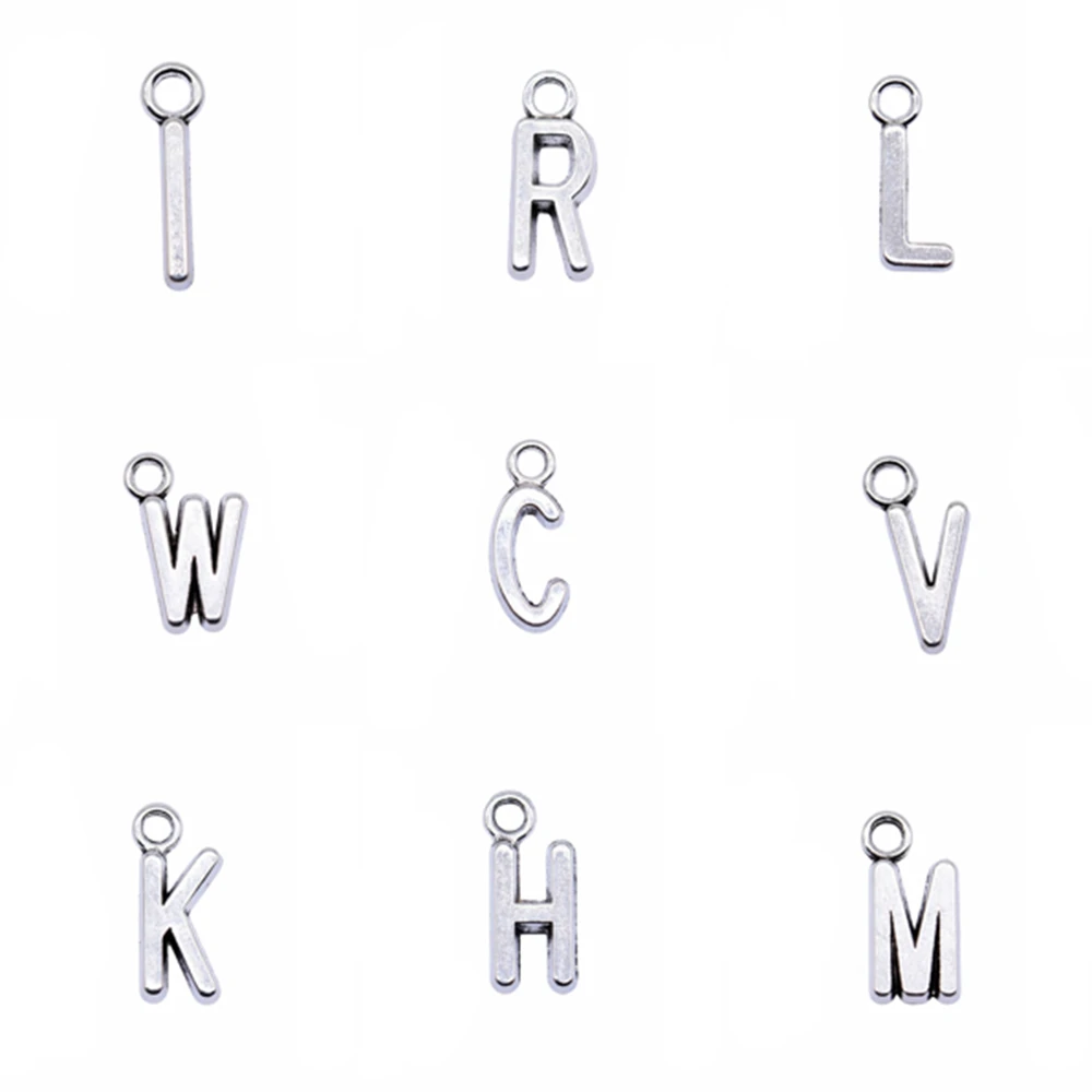 Charms-Jewelry-And-Accessories-Phone-Pendant-Antique-Silver-Letter ...