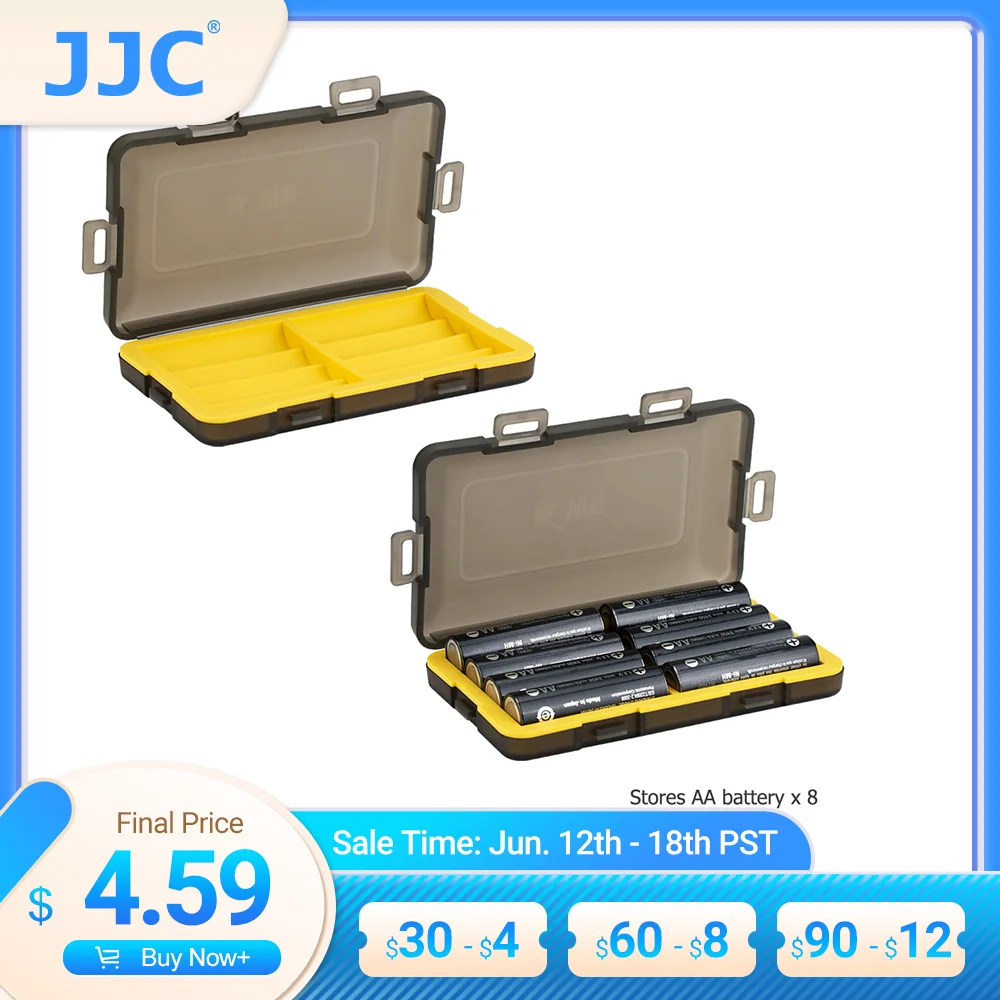 Silicone Waterproof Battery Storage Case Holder Box Organizer For 8 AA ...