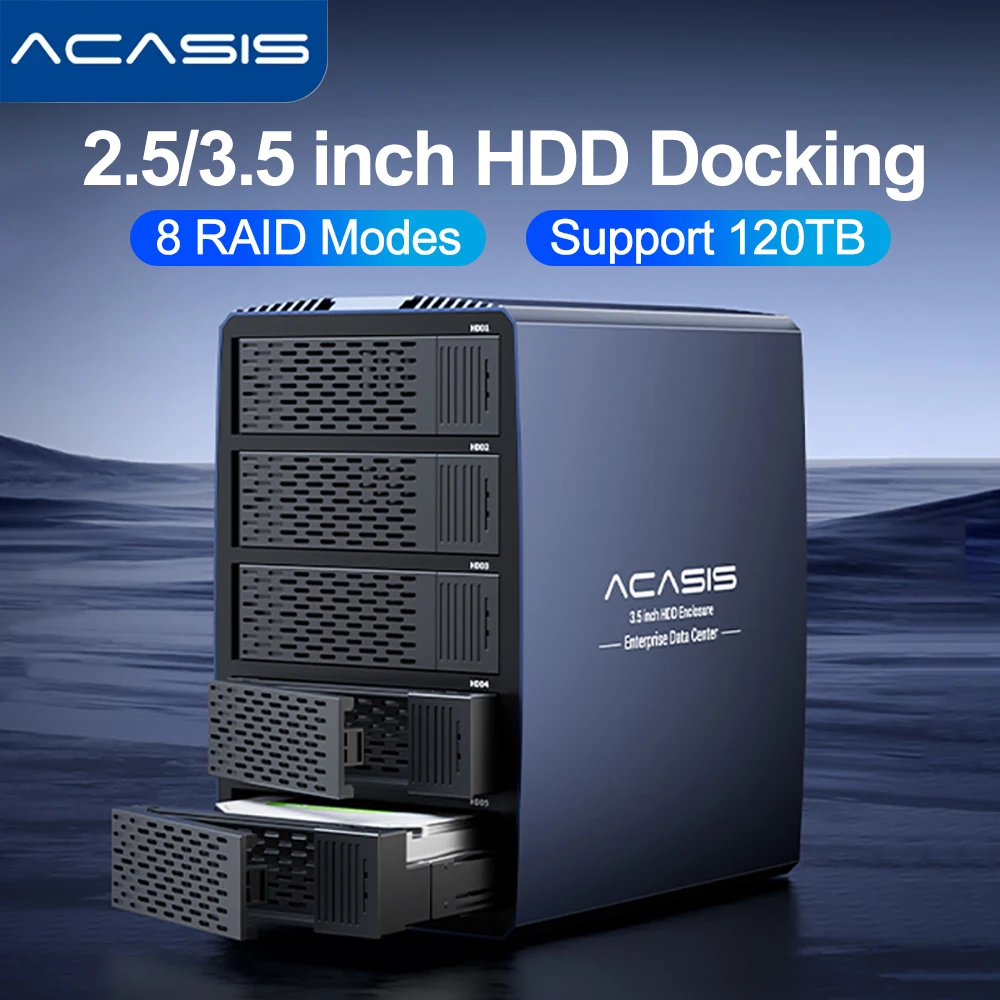 Acasis-Hard-Drive-Docking-Station-5-bay-SATA-HDD-Docking-Station ...