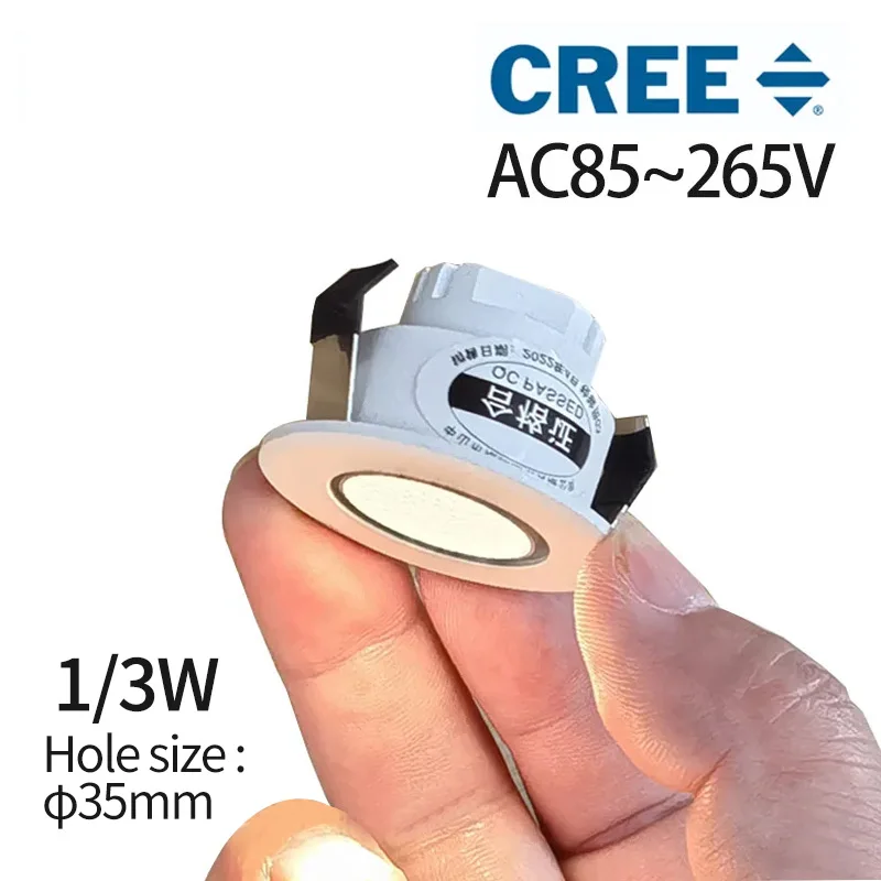 35mm-hole-recessed-mini-Spotlight-1w-3w-LED-ceiling-light-110-volt-220V ...