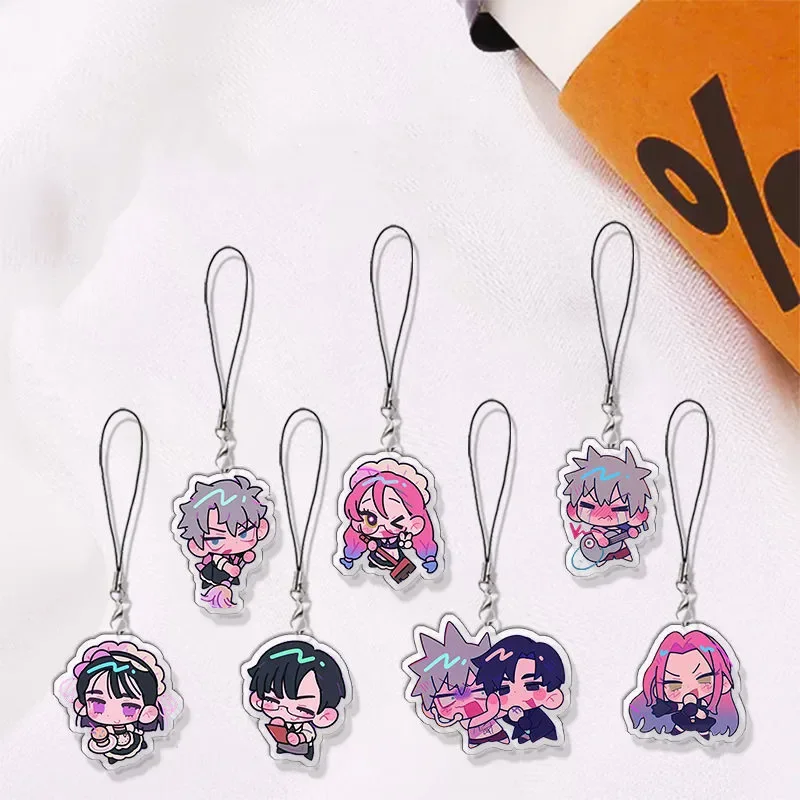 Alien-Stage-Maid-Series-Kawaii-Mobile-Phone-Lanyard-Ivan-Till-Sua-Mizi-Acrylic-Pendant-Straps ...