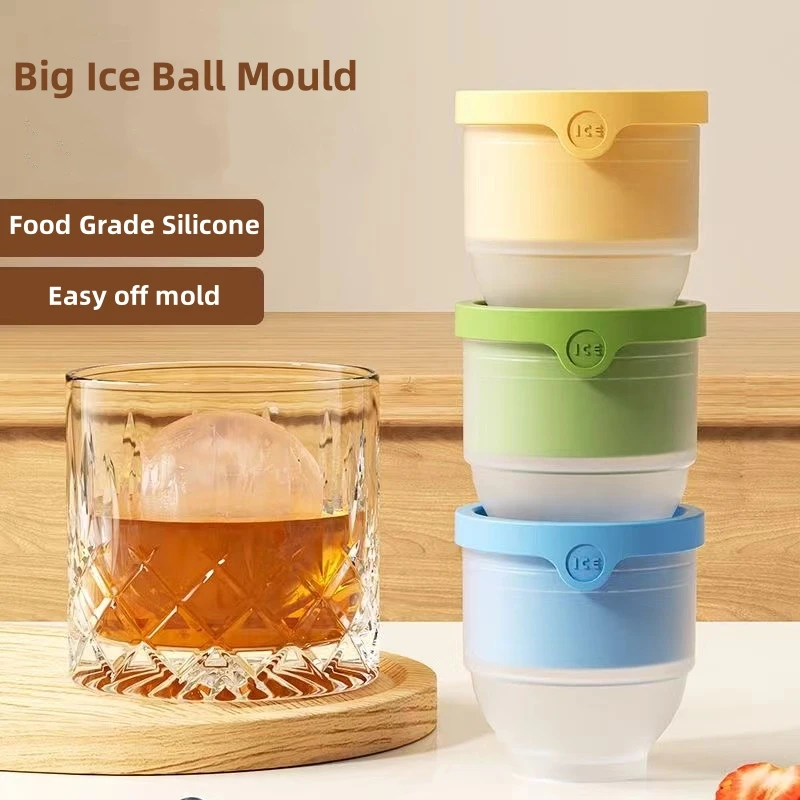 Silicone-Sphere-Ice-Cube-Mold-Cocktail-Whiskey-Ice-Cube-Touch-Set-Molds ...