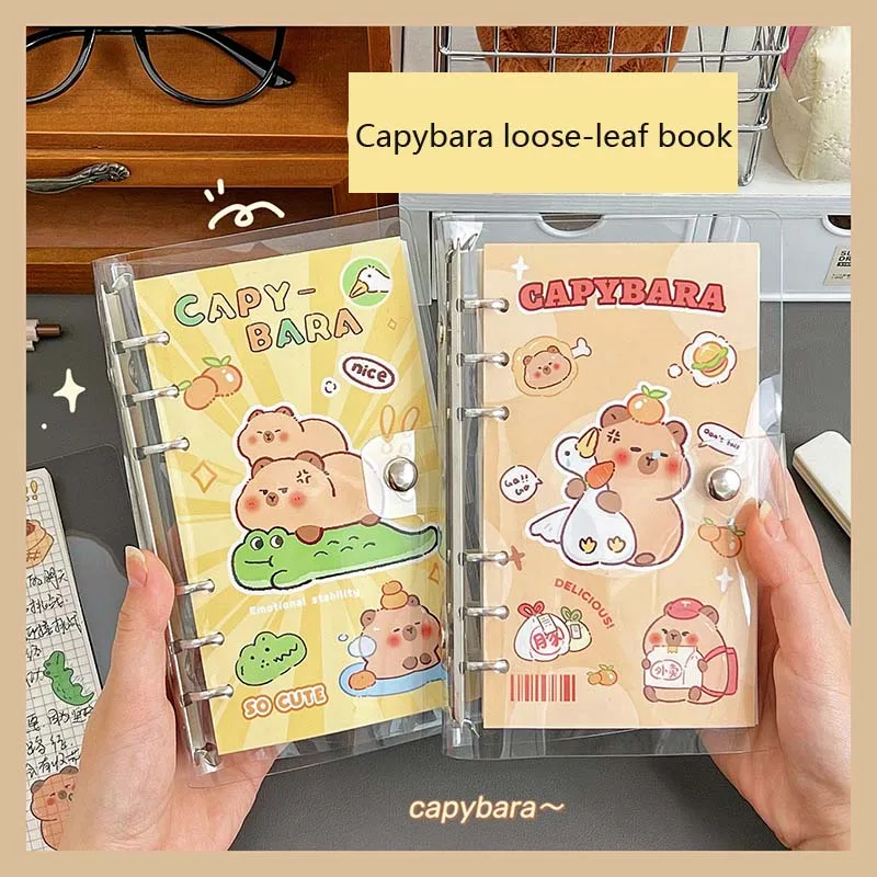 Capybara-Hand-Book-Lovely-Loose-leaf-Student-Notebook-Diary-Cartoon ...