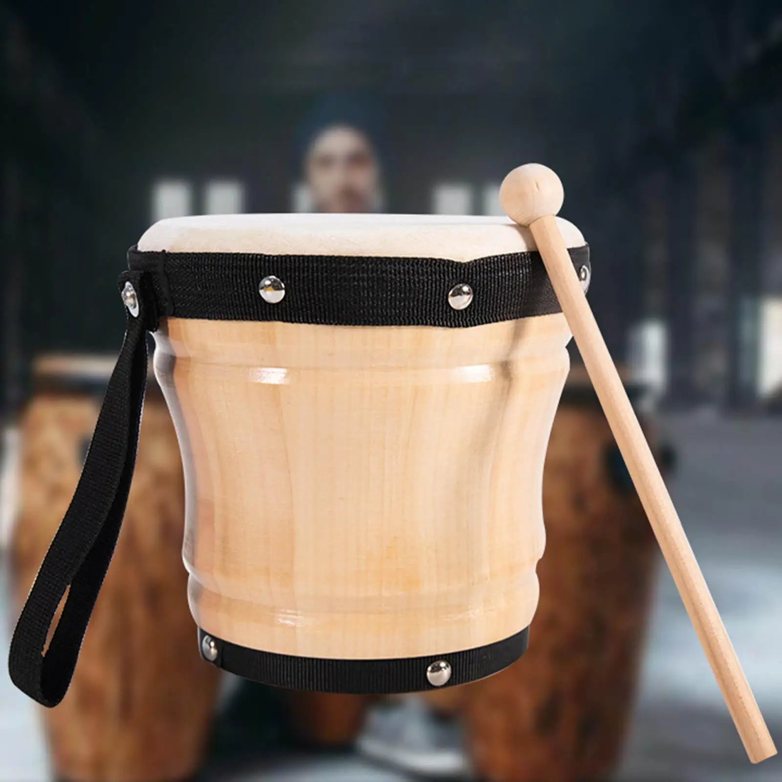 Djembe-tambor-de-madeira-pintado-5-89x5-89in-m-o-tambor-instrumento ...