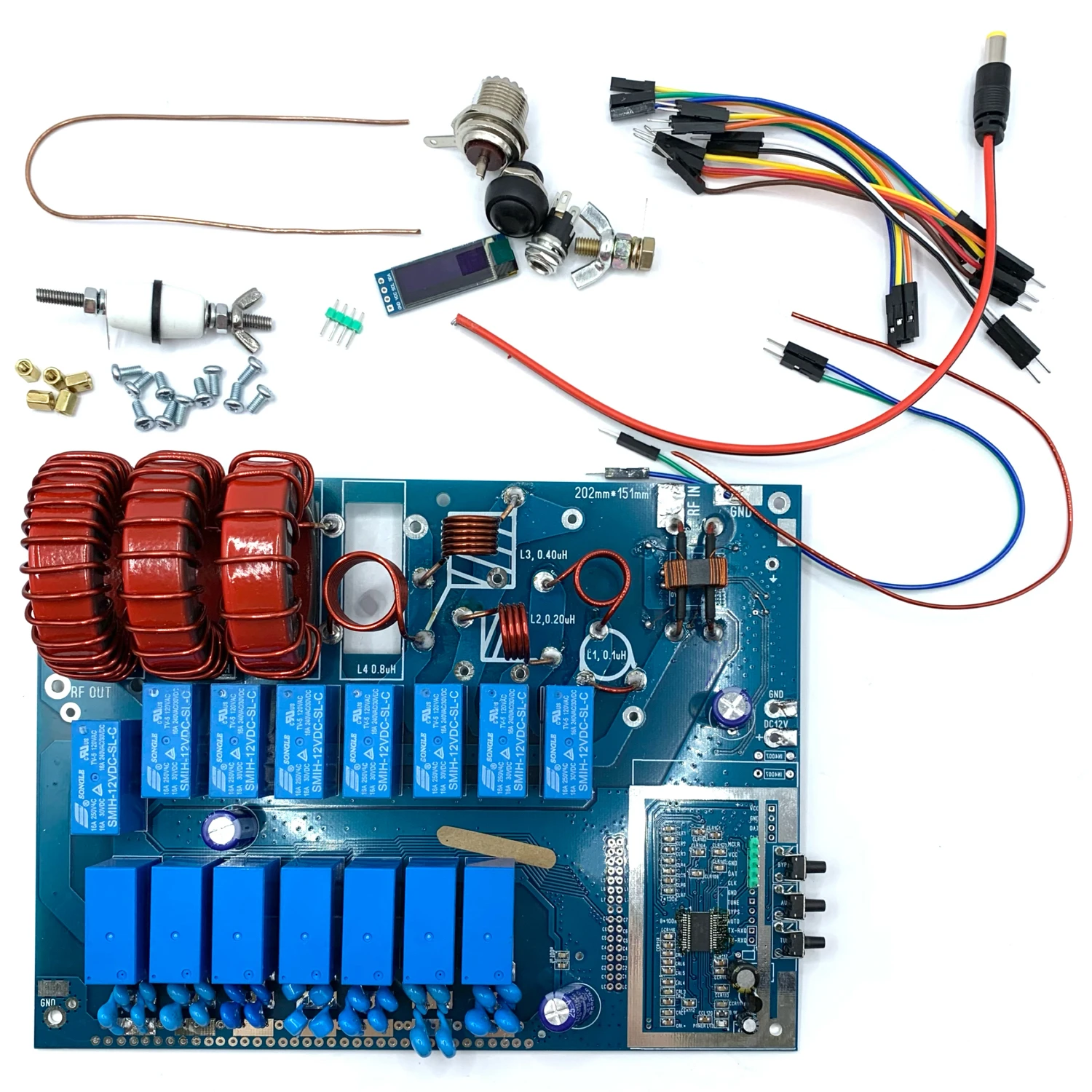 ATU350-3-5-54MHz-350W-HF-Antenna-Tuner-Automatic-Antenna-Tuner-DIY-Kit ...