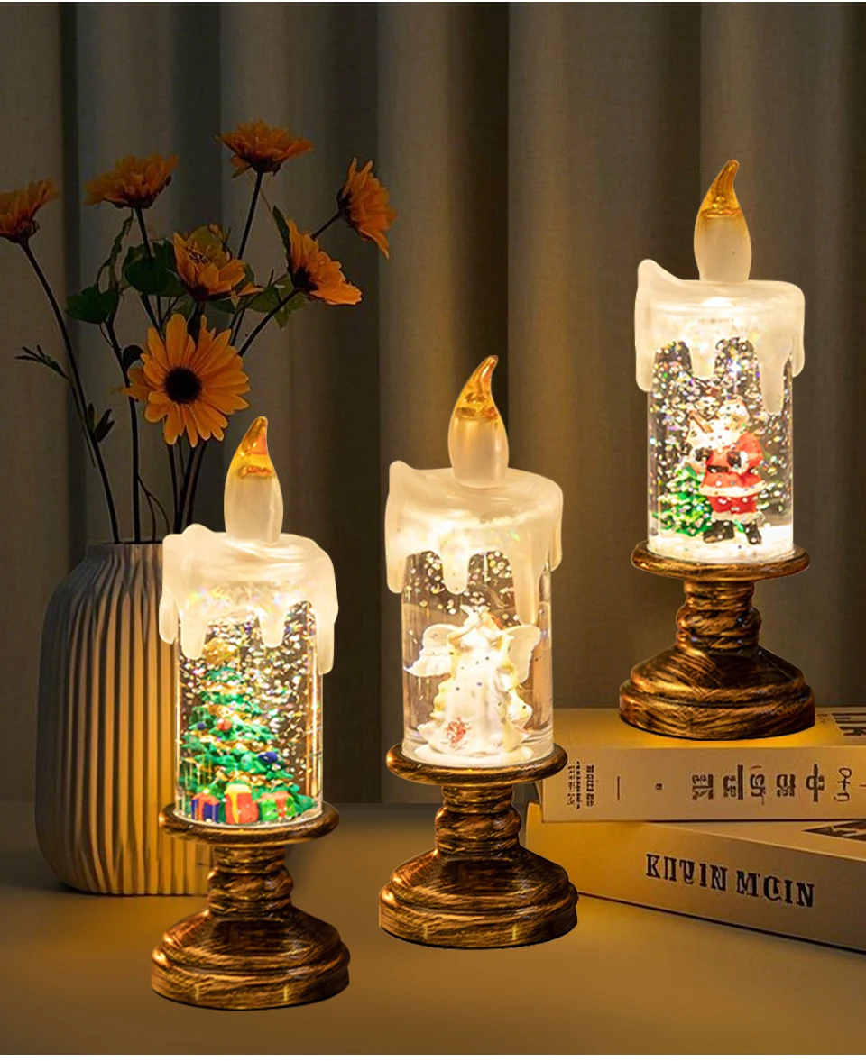 Рождественские светодиодные свечи YzzYzz | AliExpress
