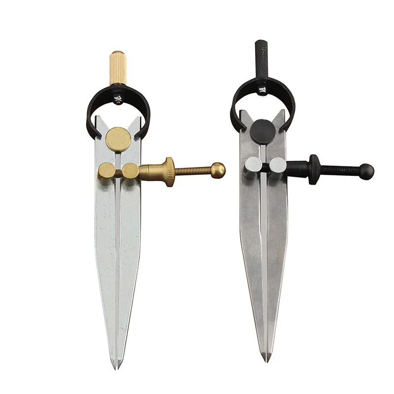 1PC-Adjustable-Carbon-Steel-Scriber-Divider-Wheel-Compass-Leather ...