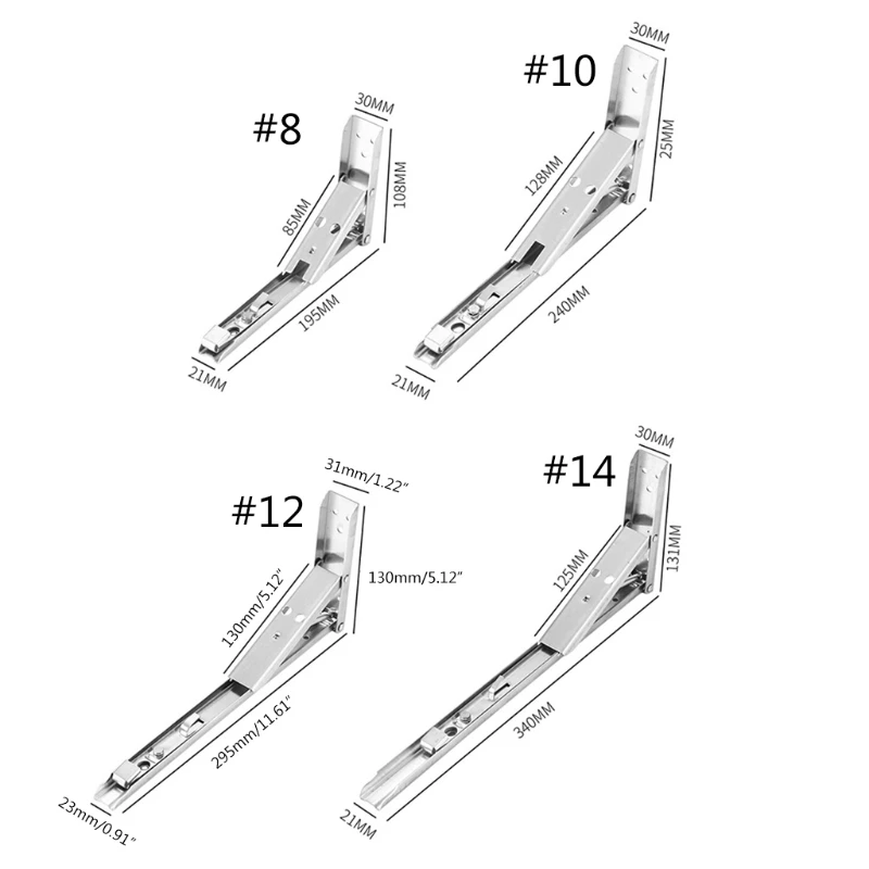 Folding-Wall-Mounted-Shelf-Bracket-Strong-Load-Heavy-Duty-Metal ...