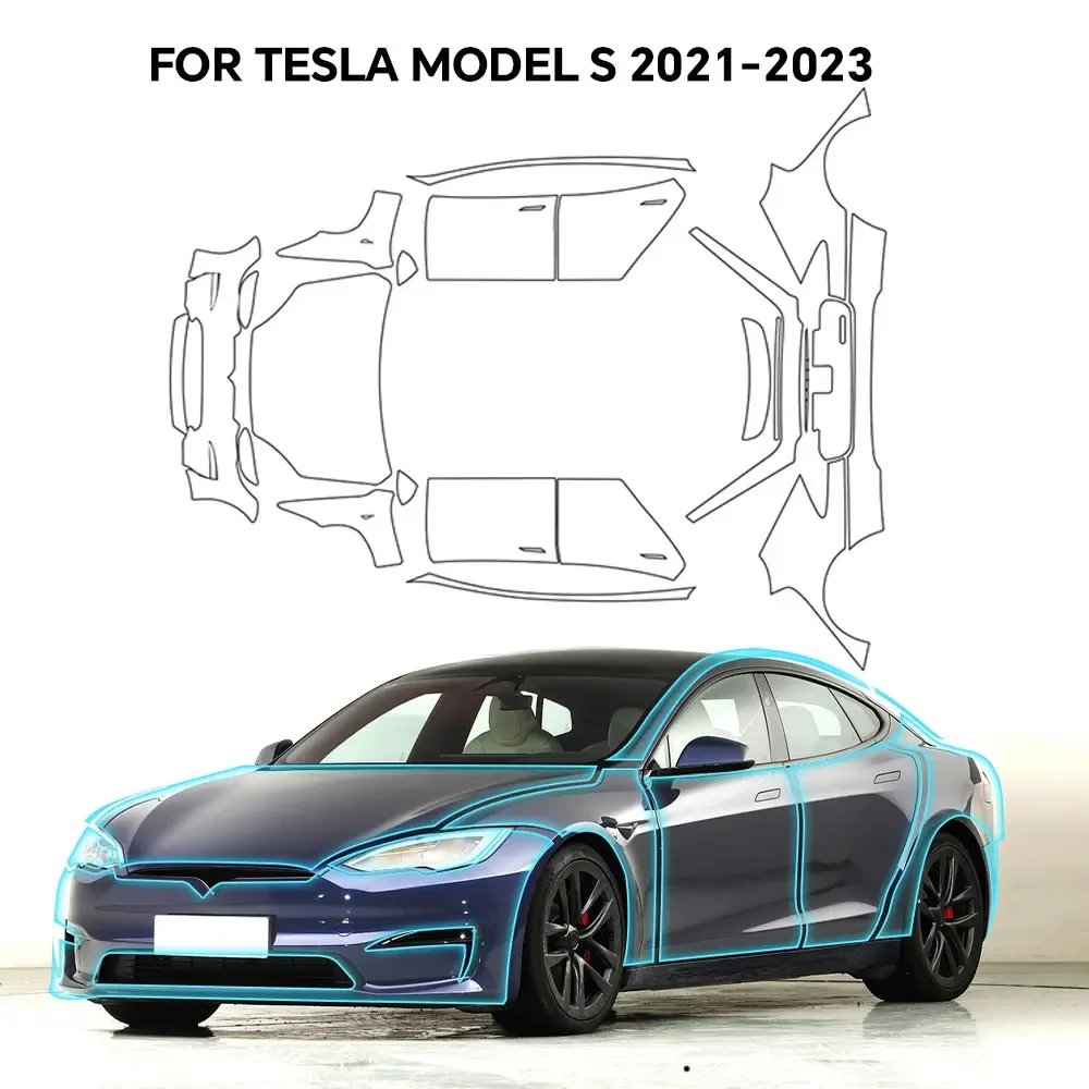 PPF Tpu Car Paint Protection Film for Tesla Model S 2016-2023 Pre Cut ...