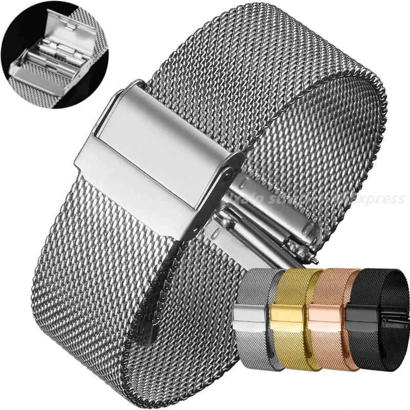 18mm-20mm-22mm-Mesh-Milanese-Watch-Band-for-DW-for-Omega-for-Seiko ...