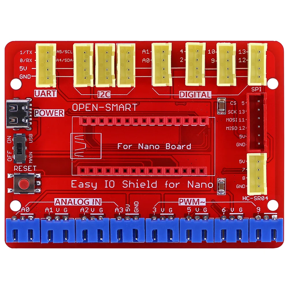 OPEN-SMART-Easy-IO-Shield-for-Nano-Easy-plug-Colorful-XH-2-54mm-Socket ...