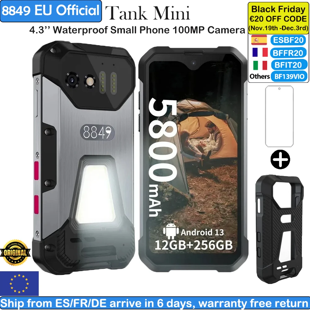 8849 Tank Mini Rugged Smartphone 24GB 256GB 5800mAh 100Mp Camera ...