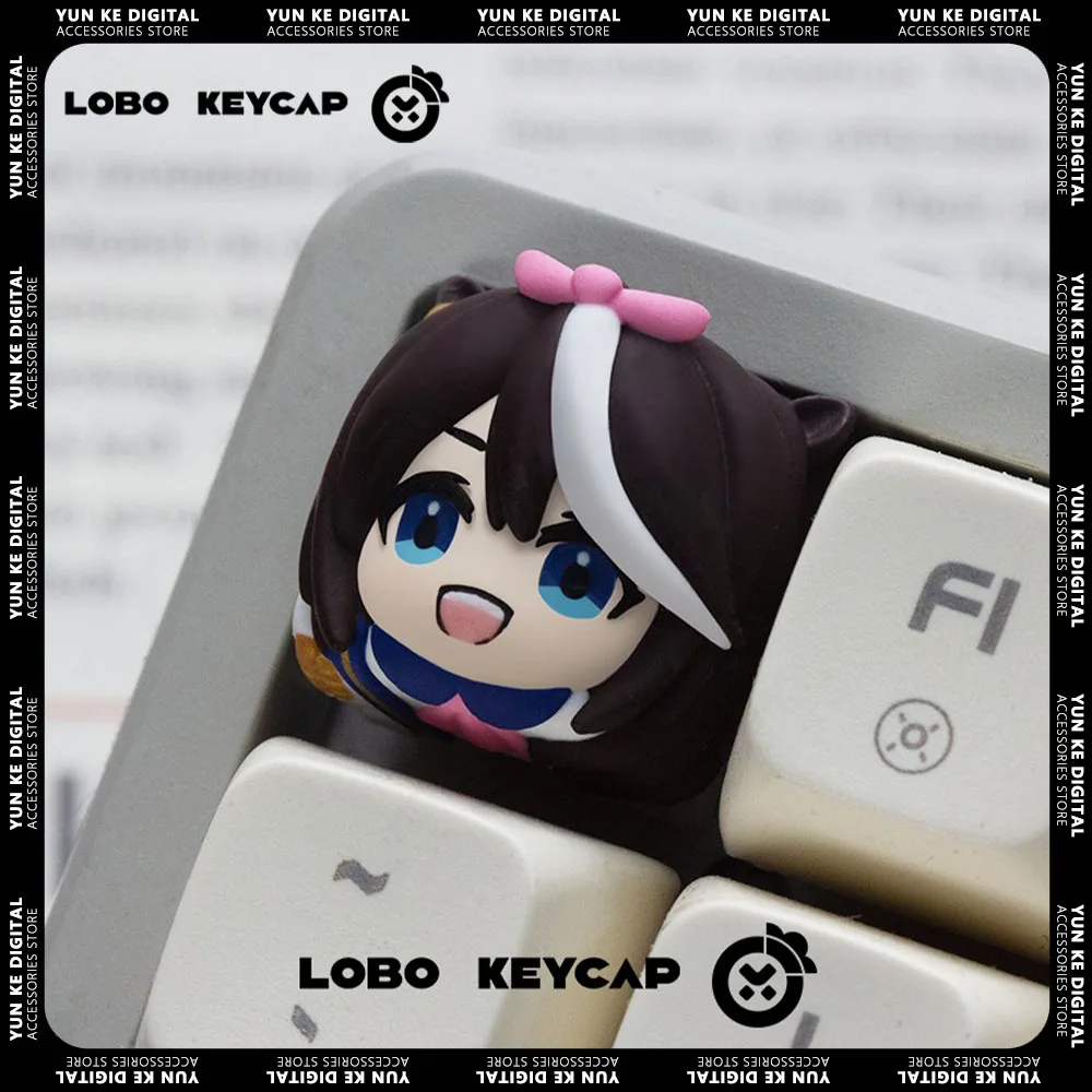 LOBO-Pretty-Derby-Keycap-Hand-made-Resin-Cute-Keycap-Mechanical ...