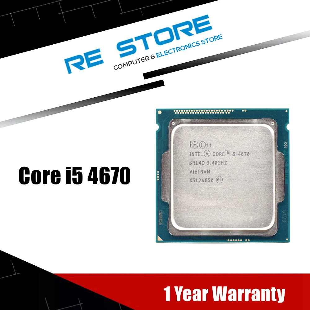 Intel Core i5 4670 3.4GHz 6MB 소켓 LGA 1150 쿼드 코어 CPU 프로세서 SR14D|CPU ...