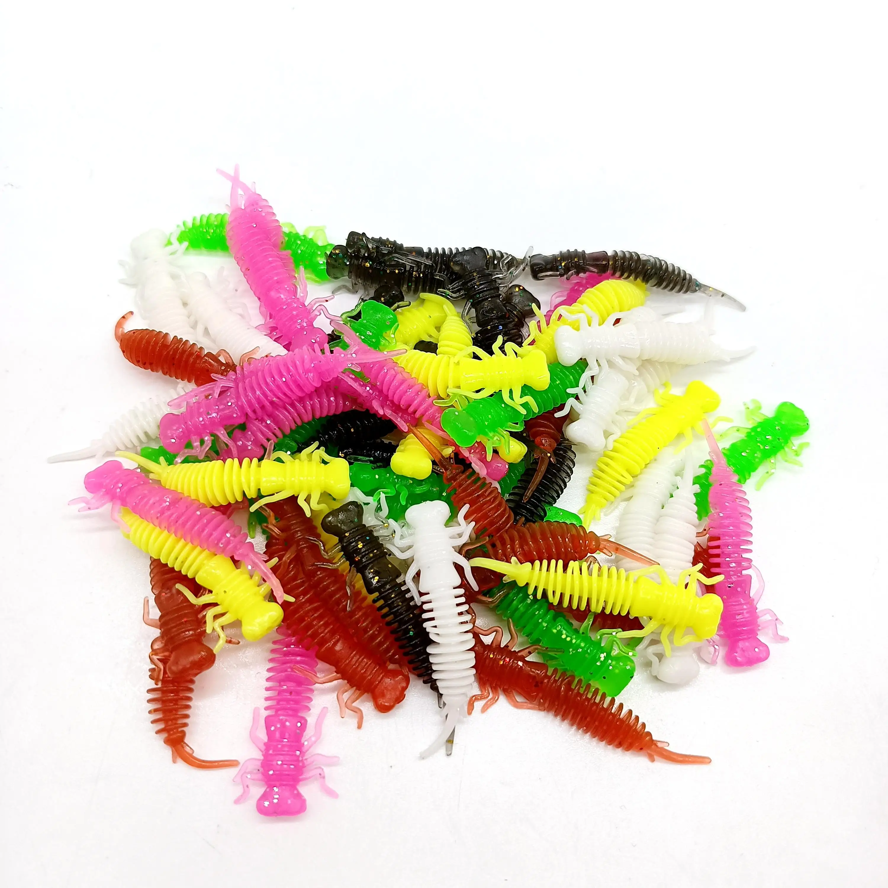 DUODUOYU-100PCS-Free-Shipping-TPE-Mini-Soft-Fishing-Lures-0-4g-40mm ...