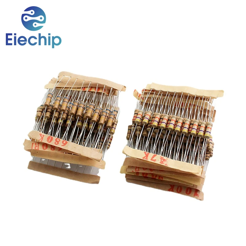 200pcs/kit 1W 5% Resistor Assortment Kit 10 Ohm-1M Ohm 20Value 22R 47R ...