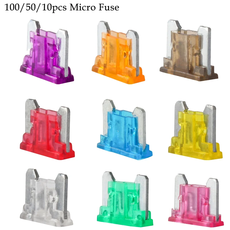 Car Micro Mini Fuse 10a | Micro Automotive Fuses | Blade Automotive ...