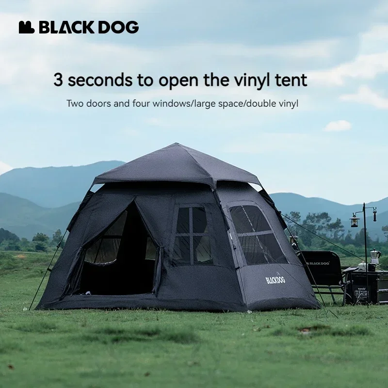 BLACK-DOG-Tent-Waterproof-Automatic-One-touch-Ultralight-Portable ...