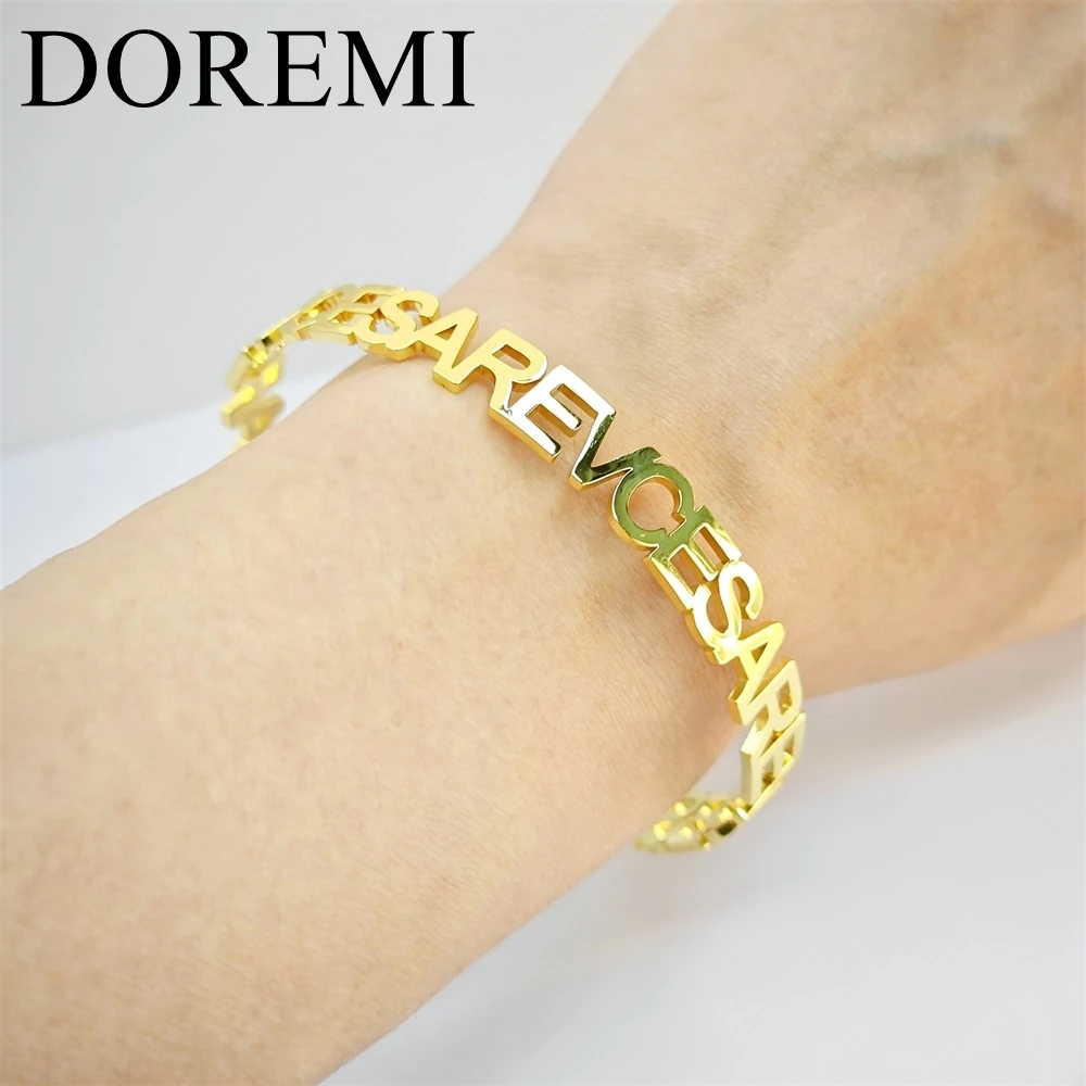 DOREMI-Initial-Letter-Cuff-Open-Bangle-Personalization-Adjustable-Size ...