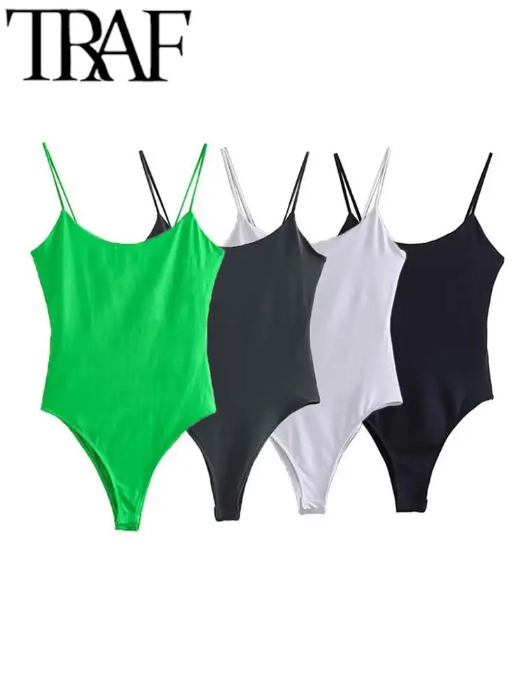 TRAF-body-ajustado-para-mujer-traje-ligero-sin-mangas-Espalda ...