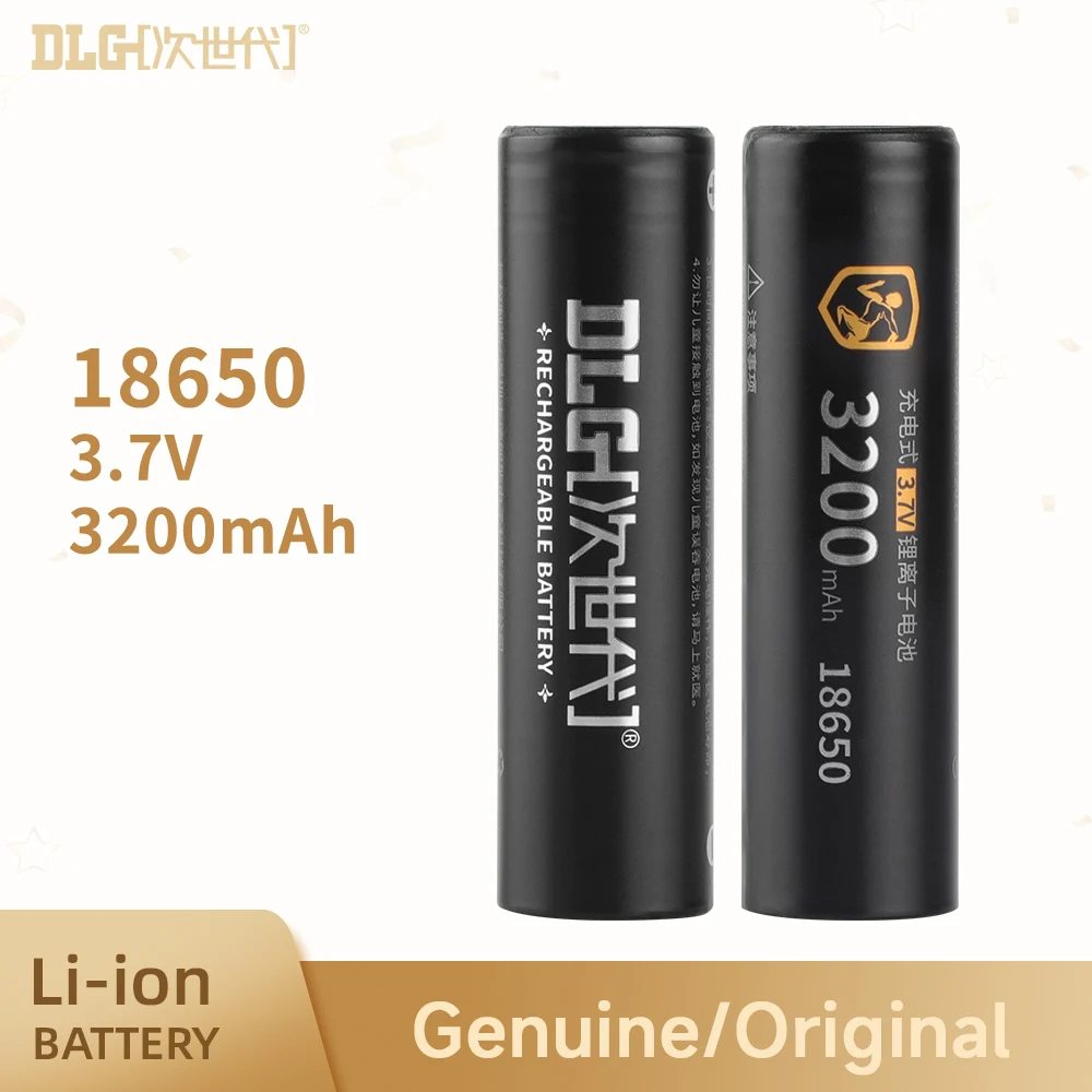 DLGPOWER 18650 3200MAH 3.7V Rechargeable Li-ion Battery for Flashlight ...
