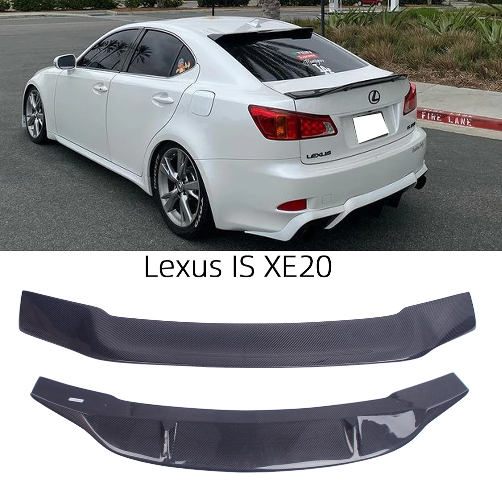 For-Lexus-IS-E2-2nd-generation-R-Style-Carbon-fiber-Rear-Spoiler-Trunk ...