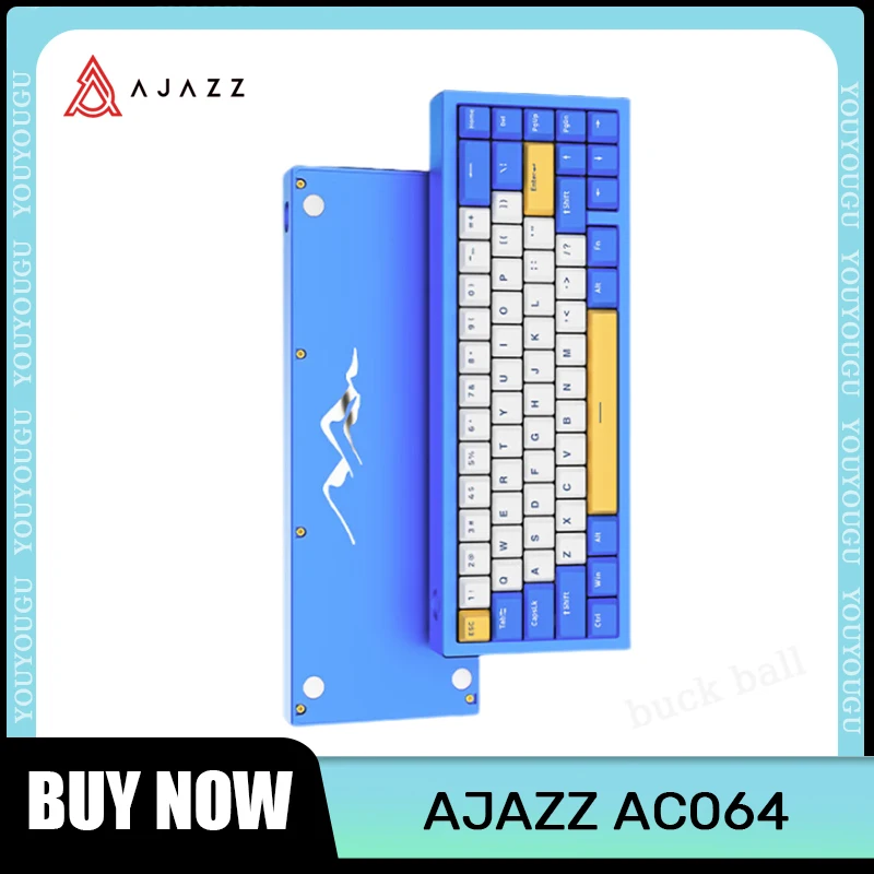 Azazz-alum-nio-sem-fio-Bluetooth-teclado-mec-nico-3-modos-Hot-Swap ...