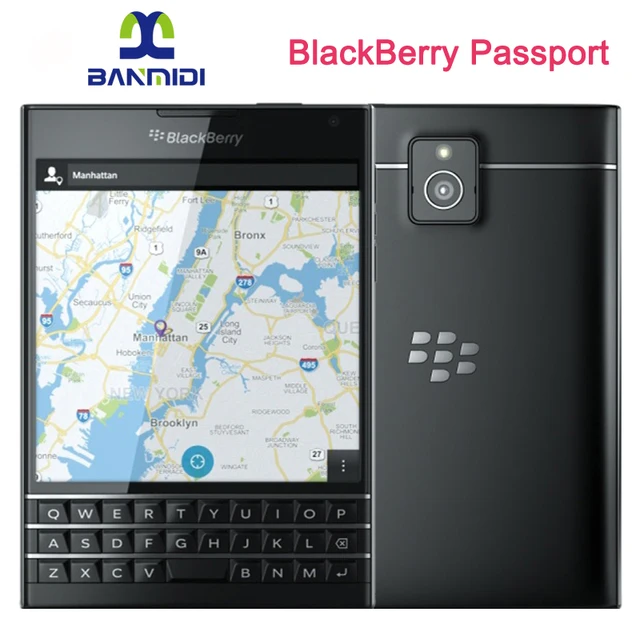 BlackBerry Passport Q30 Cellphone 3G 4G LTE Mobile Cell Phone Quad core 3GB RAM 32GB ROM 13MP ...