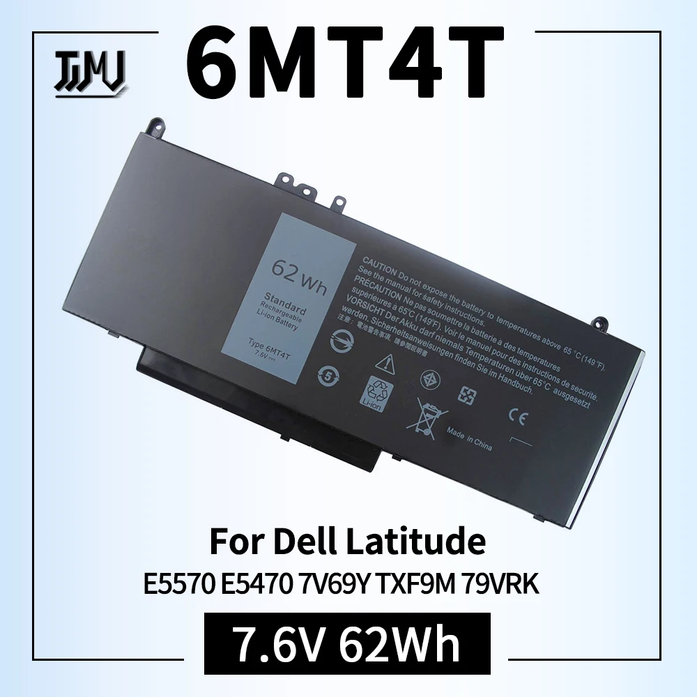 E5470 E5570 6MT4T Battery Compatible for Dell Latitude 14 5470 15 5570 ...