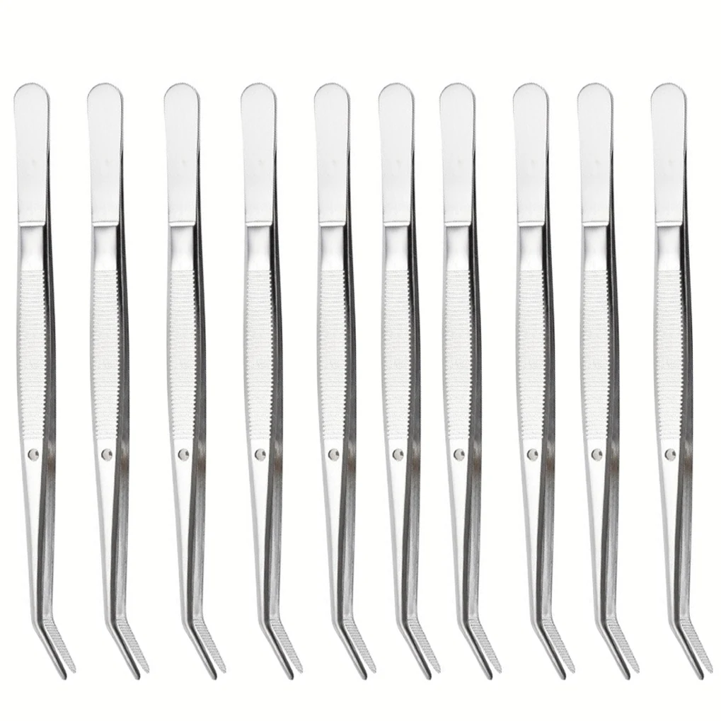 10Pcs Precision Stainless Steel Tweezers Set, Multifunctional Stainless ...