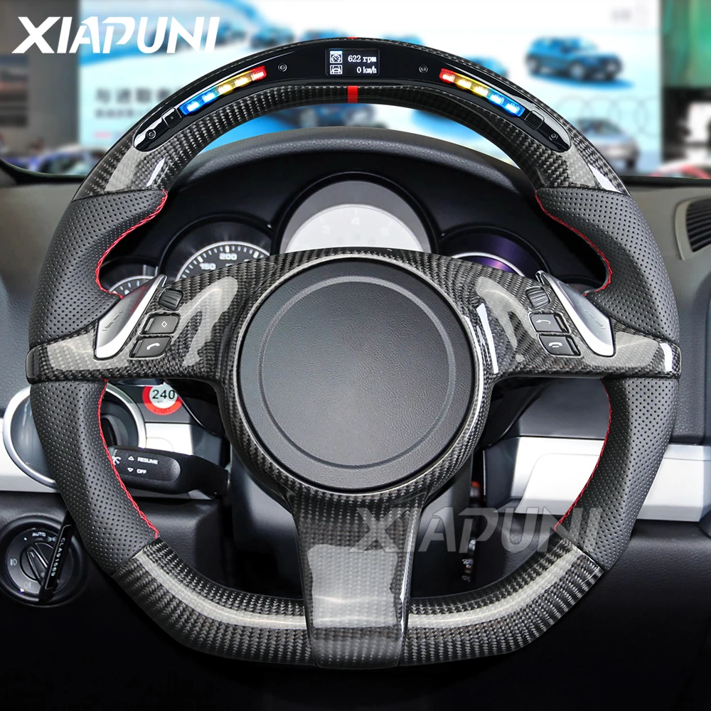 Carbon Fiber LED Steering Wheel Customized for Porsche Cayenne/Panamera ...