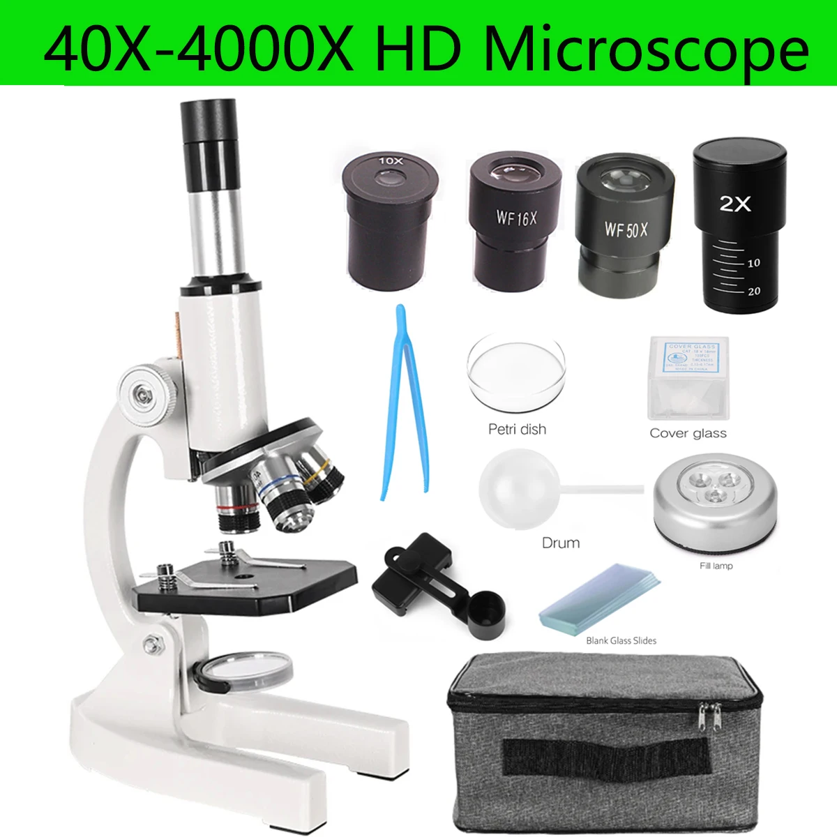 40X-4000X-Monocular-Optical-Biological-Microscope-Elementary-School ...
