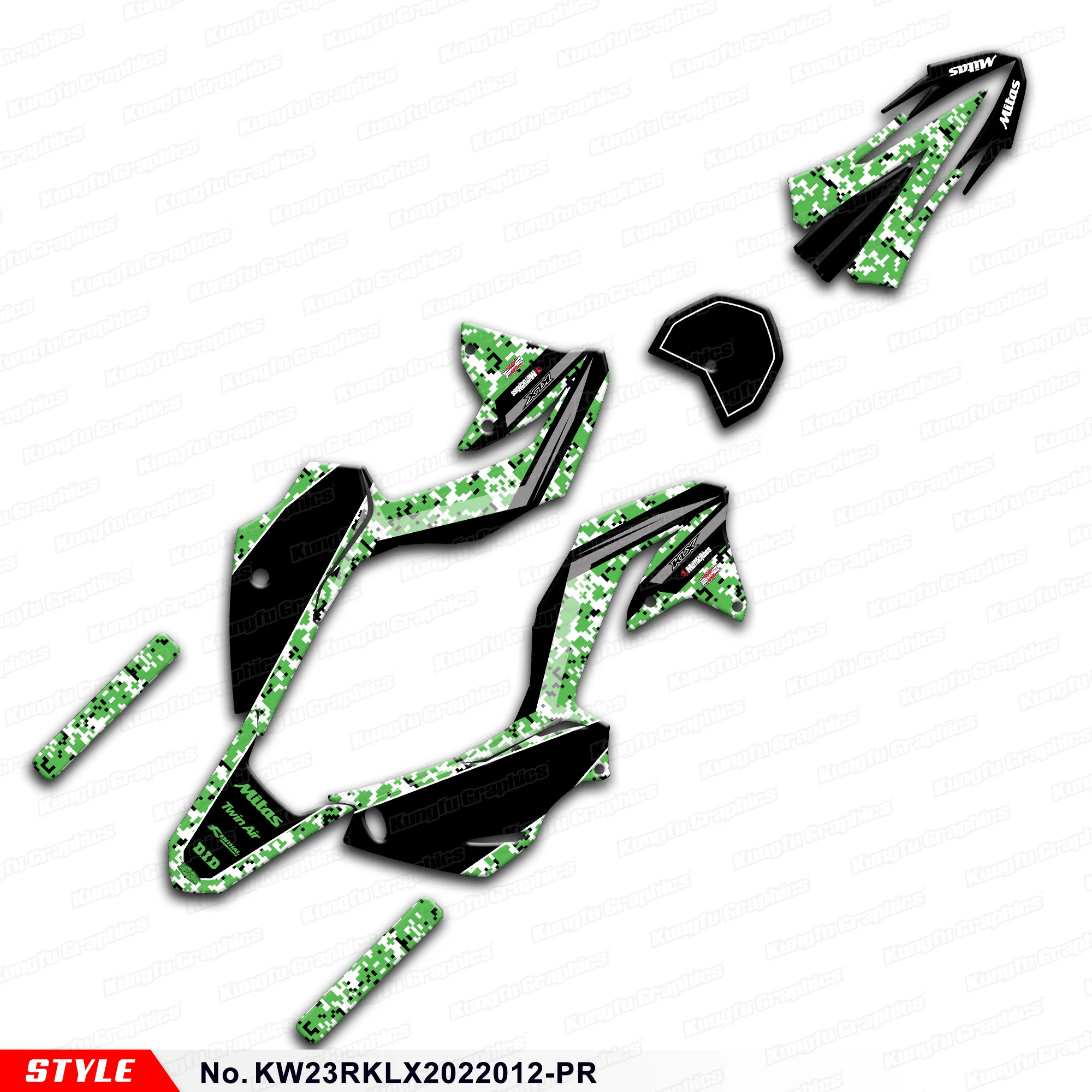 Graphics-Kit-Vinyl-Decal-for-Kawasaki-KLX230R-KLX230RS-2020-2021-2022 ...
