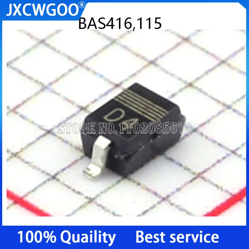 20PCS BAS416,115 BAS416 marking:D4 SOD 323 General purpose diode New ...
