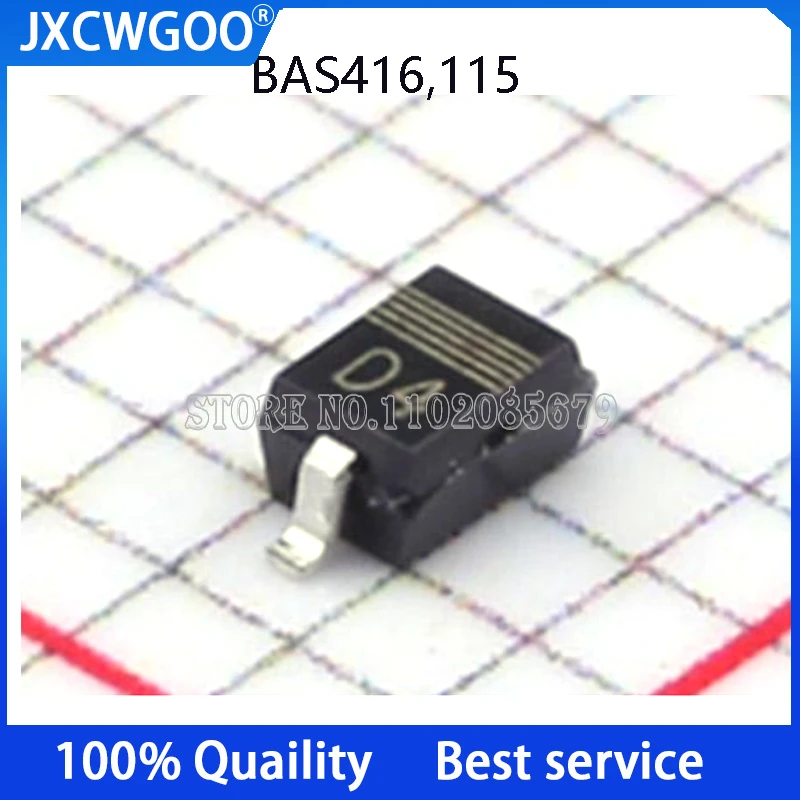 20PCS BAS416,115 BAS416 marking:D4 SOD 323 General purpose diode New ...