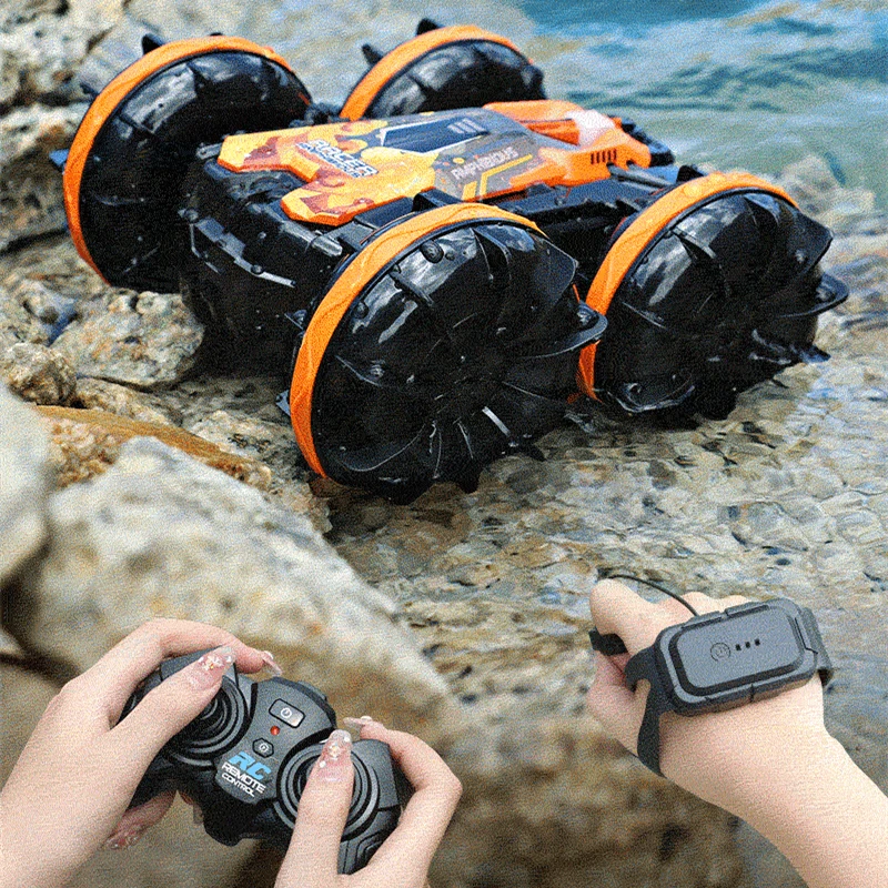 Newest-High-tech-Remote-Control-Car-2-4G-Amphibious-Stunt-RC-Car-Double ...