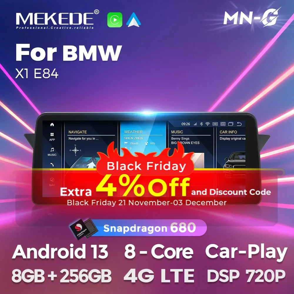 MEKEDE-KSW-Snapdragon-680-8-256G-For-BMW-X1-E84-2009-2015-Android-13 ...