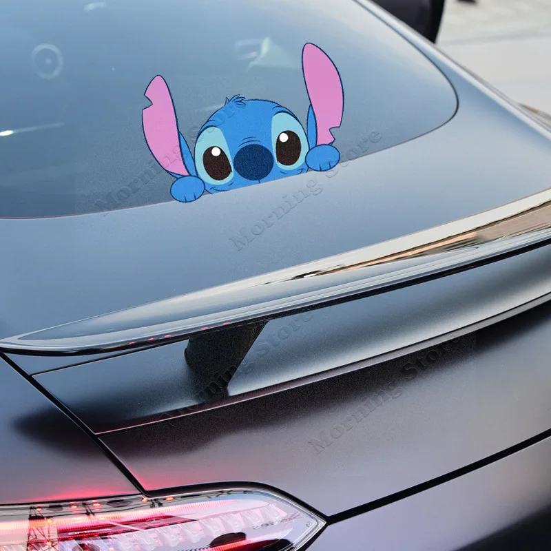 Disney Stitch Car Stickers Kawaii Anime Figure Stitch Auto, 40% OFF