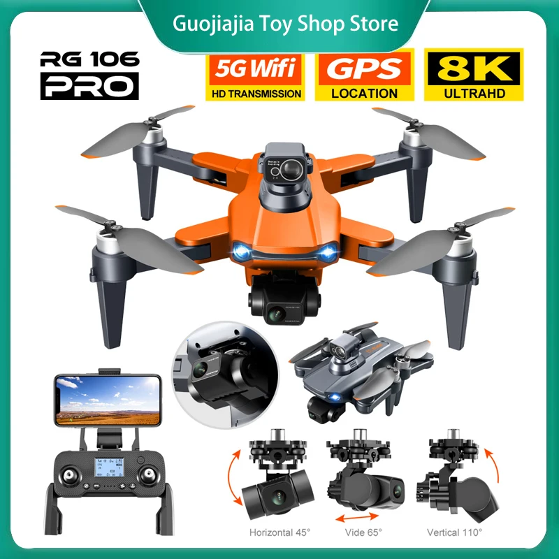 Rg106pro-Three-Axis-Ptz-Uav-Obstacle-Avoidance-Hd-8k-Aerial-Double ...