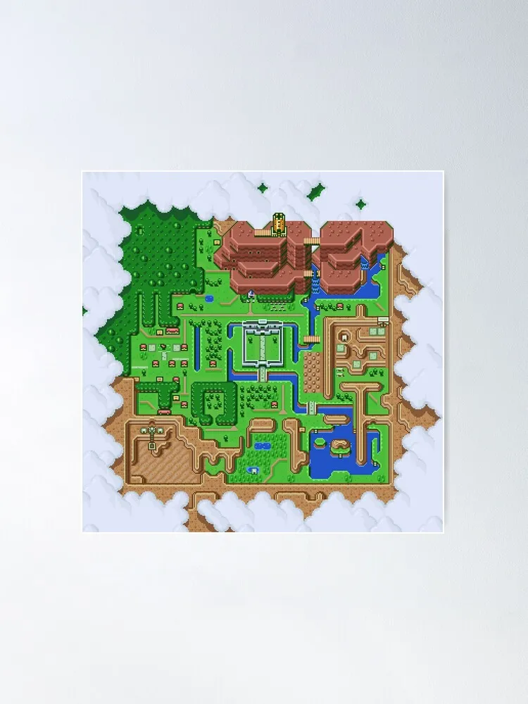 Super Mario World Map Poster