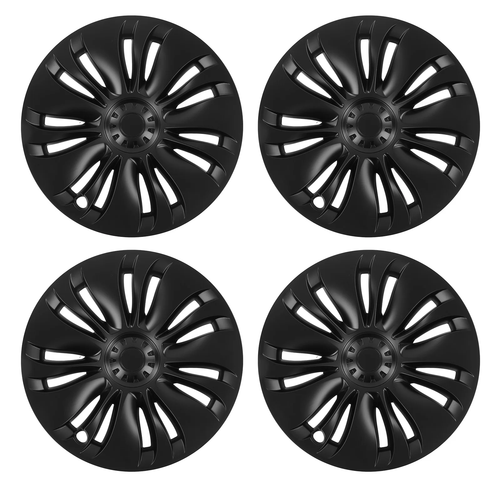 19-Inch-Wheel-Hub-Cap-Matte-Black-Fully-Wrap-Hubcap-Rim-Protector-Trim ...