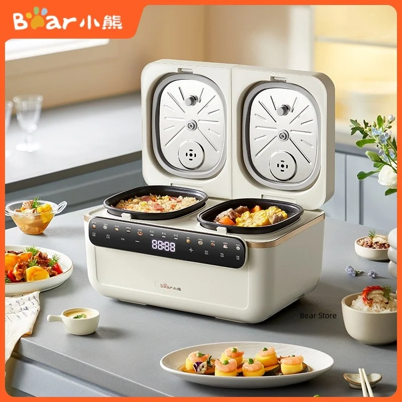 Bear-Intelligent-Rice-Cookers-Double-Inner-Container-Integrated-Cooking ...